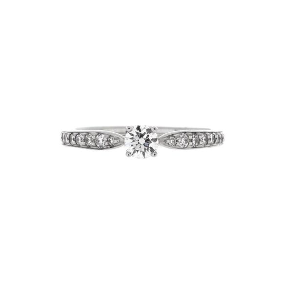 Tiffany & Co. | Jewelry | Tiffany Co Harmony Solitaire Ring Platinum ...